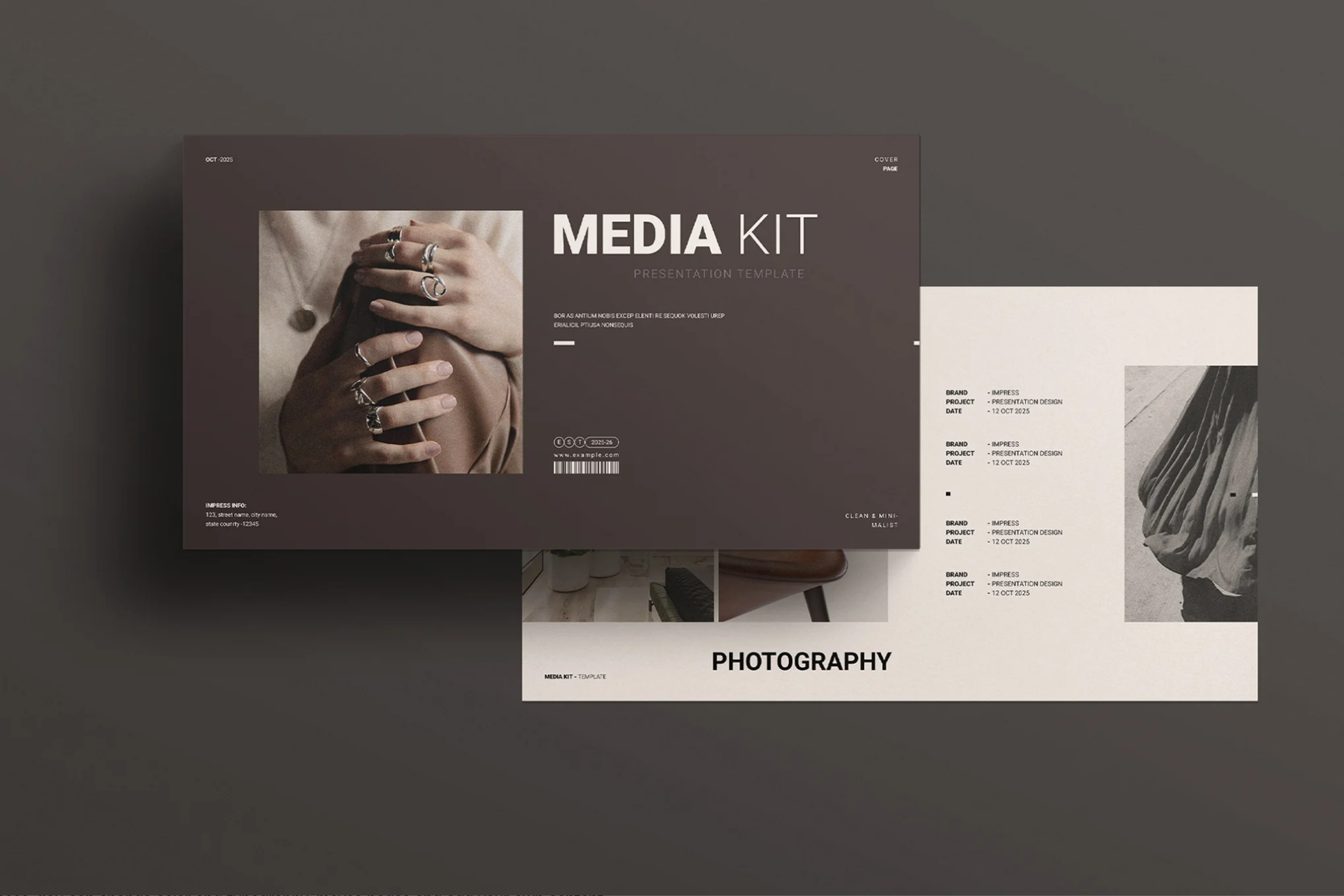 G7489 高端大气商务风企业宣传PPT模板16页可编辑动态创意设计Media Kit Keynote Presentation Template _ 果觅网（gooodme）